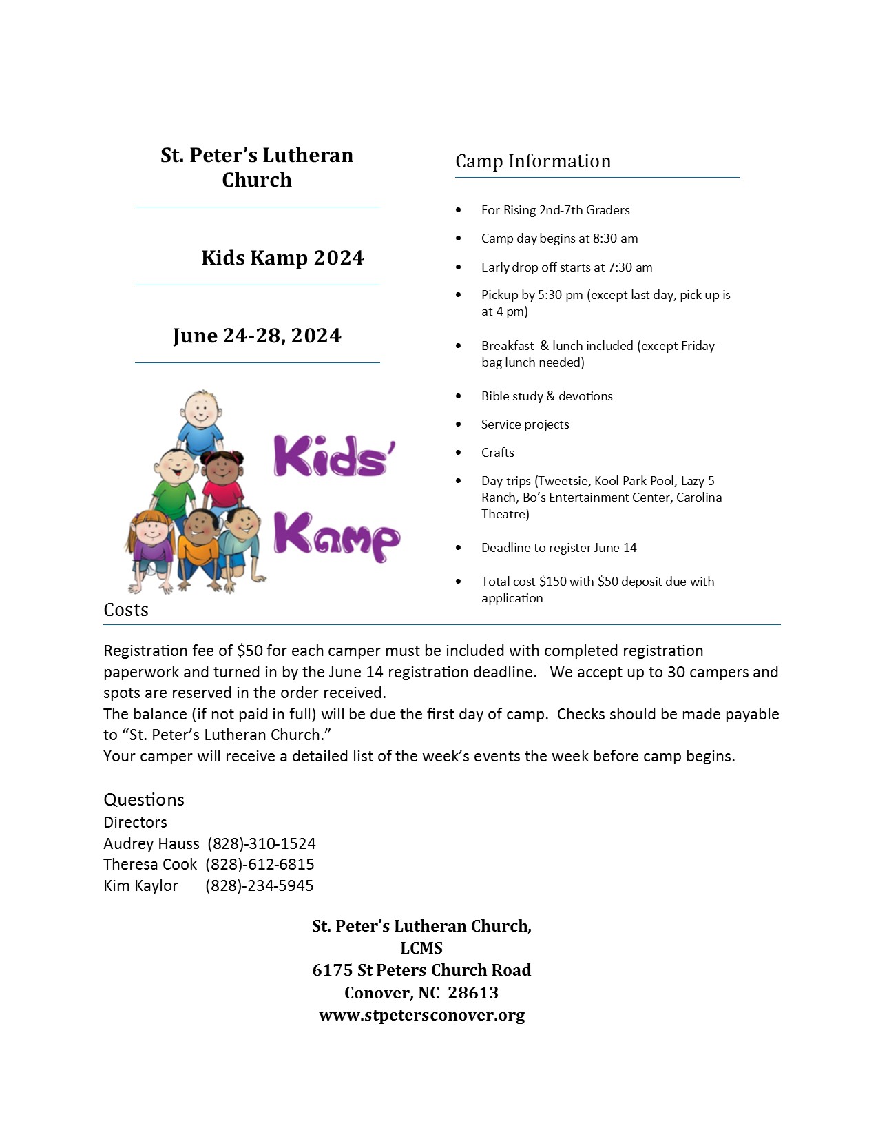 St. Peter's Conover, NC – Conover, NC